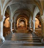 The Western Crypt looking towards Our Lady Undercroft.